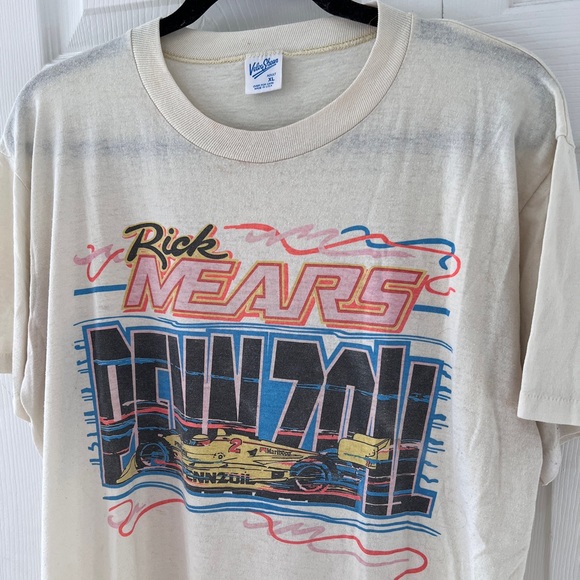 Tops | Vintage Rick Mears Tshirt | Poshmark